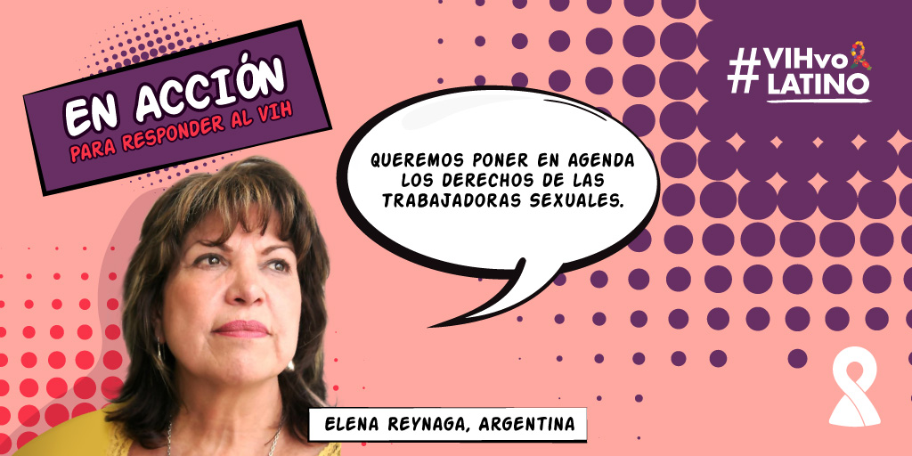 Elena Reynaga, Secretaria Ejecutiva de la Red de Mujeres Trabajadoras ...